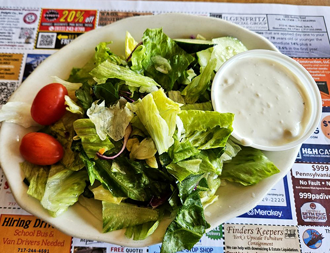 Even the garden salad gets the respect it deserves&mdash;crisp, fresh, and ready to convince you that vegetables can be more than an obligation.