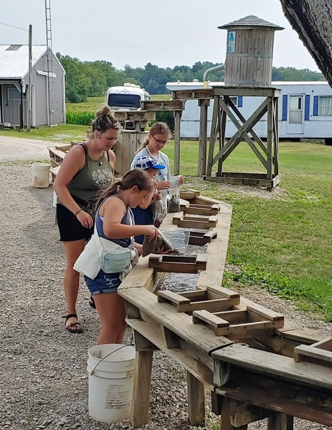 Panning for gems brings out everyone's inner prospector &ndash; suddenly we're all searching for fortune in small stones.