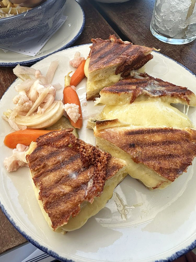 The grilled cheese that makes you question everything you thought you knew about melted dairy between bread.