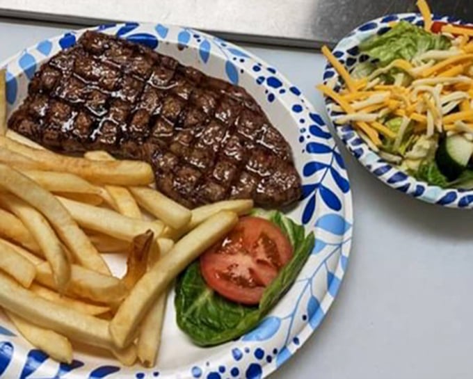 Grill marks that deserve their own hall of fame. This steak doesn't need fancy presentation when it tastes this good.