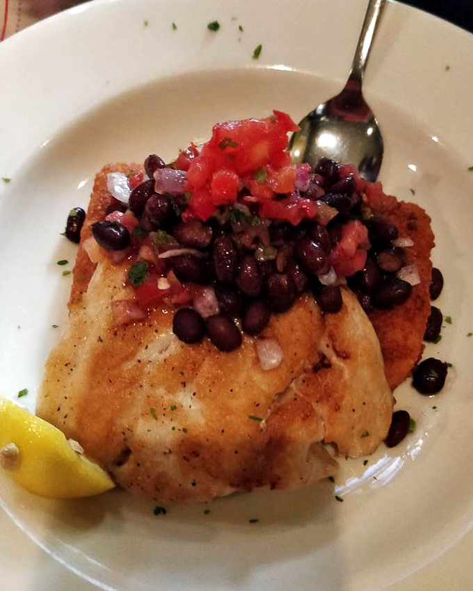 Simple perfection on a plate &ndash; this grilled fish topped with black bean salsa proves sometimes the best seasoning is restraint.