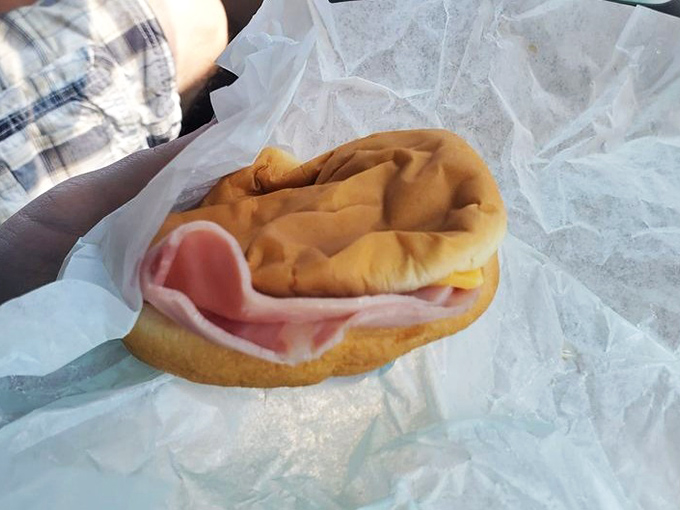 Simple perfection on display: The ham sandwich proves that sometimes the classics don't need reinvention, just proper execution.