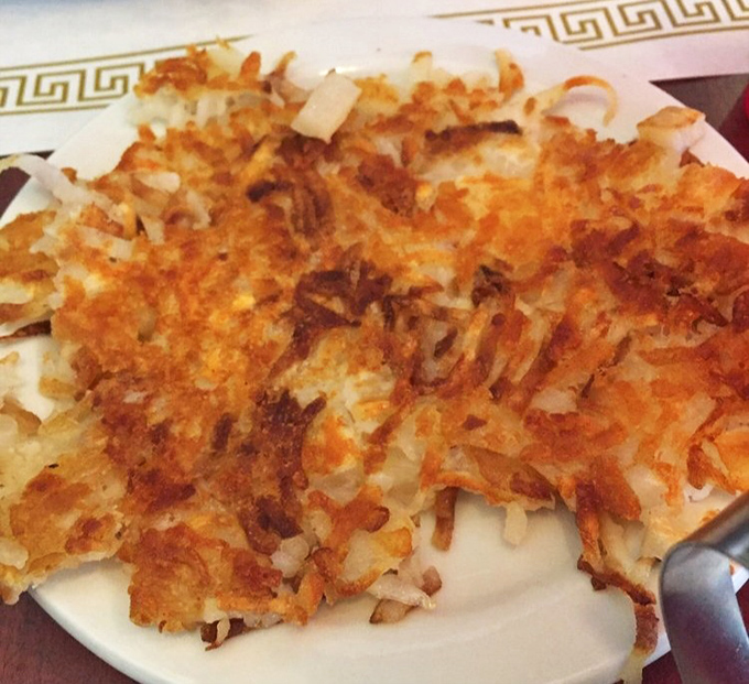 These hash browns deserve their own fan club&mdash;crispy exterior, tender interior, and that perfect golden-brown color that says "we know what we're doing here."