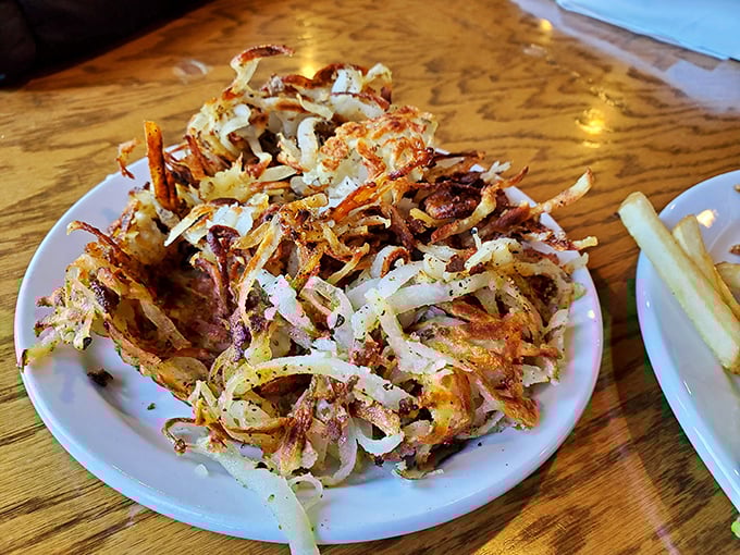 Hash browns that have achieved the impossible trifecta: golden-crispy exterior, tender interior, and perfectly seasoned throughout. A potato masterpiece worthy of framing. 
