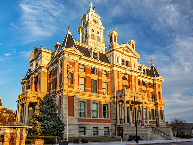The Henry County Courthouse isn't just a building—it's Napoleon's crown jewel, catching golden hour light like it's auditioning for a Wes Anderson film.