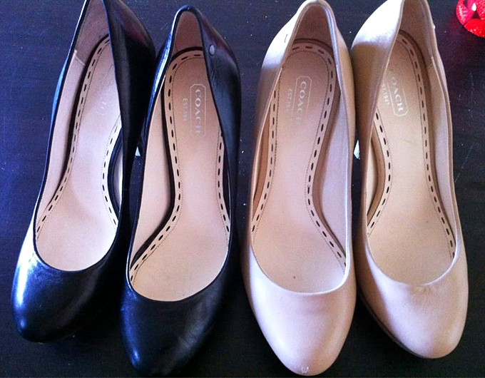 These Coach pumps didn't walk in by accident. Like finding Beyoncé at a karaoke bar, some treasures are just waiting to be discovered.