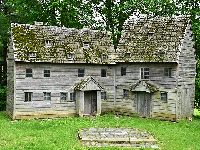 The Ephrata Cloister's weathered wooden buildings whisper tales of simpler times&mdash;though I'm grateful modern beds don't require wooden pillows.