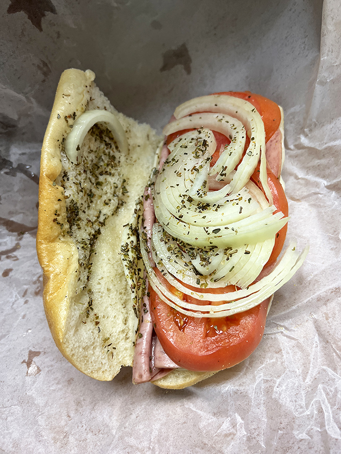 The Italian sandwich arrives dressed to impress, proving that sometimes more really is more.