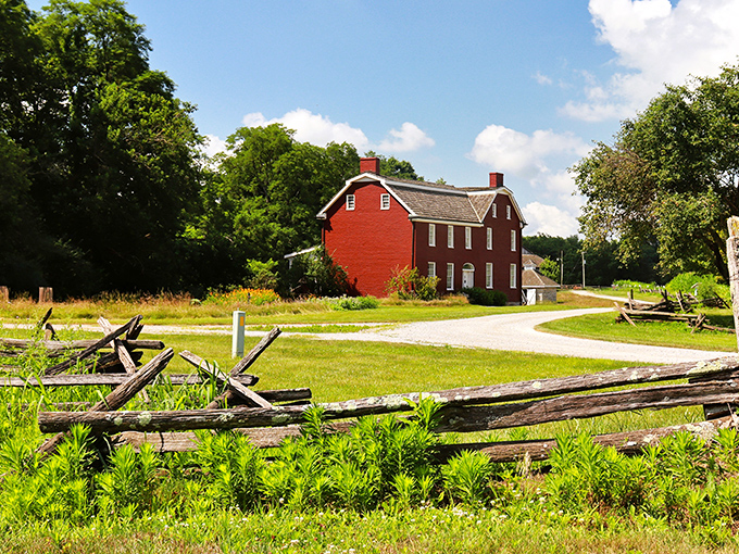 The Johnston Farm's historic red house tells stories of Ohio's past without the admission prices of big-city museums.