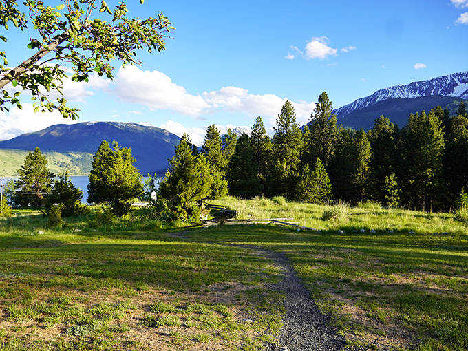 Wallowa Lake's shoreline path invites wanderers to lose track of time while finding pieces of themselves. No filter needed here.