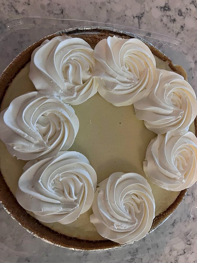 The key lime pie that launched a thousand road trips. That perfect swirl of whipped cream is practically begging for a close-up.