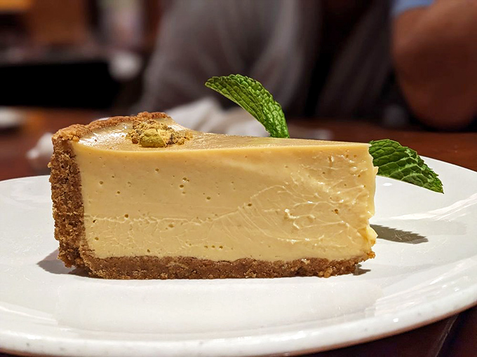 Key lime pie that strikes the perfect balance between tangy and sweet &ndash; the kind that makes you close your eyes and momentarily forget your dinner companions.