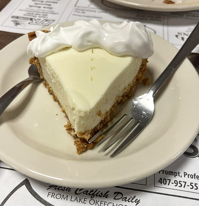Key lime pie so authentic it should come with a tiny passport&mdash;the perfect balance of sweet, tart, and creamy that makes Florida's signature dessert legendary.