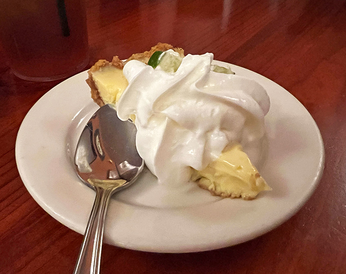 Key lime pie done right&mdash;tangy, sweet, and topped with a cloud of whipped cream that makes you forget about beach season entirely.