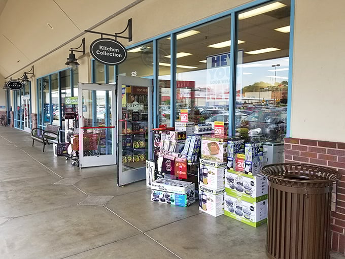 Kitchen gadget heaven awaits culinary enthusiasts. That pasta maker you've been eyeing? It's probably here, and probably 40% off retail.