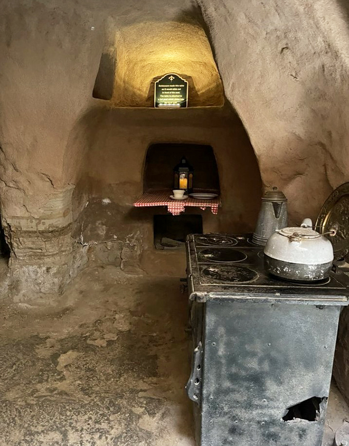 The original underground kitchen&mdash;where meals were prepared away from Fresno's scorching heat. Cooking without AC never looked so good!