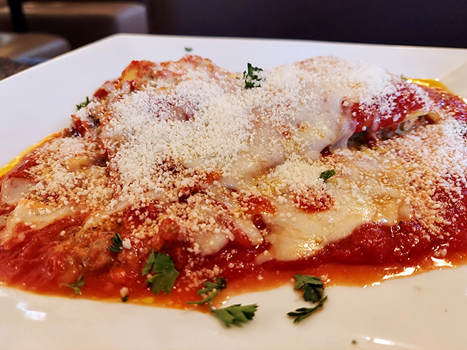 Layers of pasta, cheese, and rich tomato sauce create the comfort food equivalent of a warm hug. This lasagna doesn't just satisfy hunger&mdash;it soothes the soul.