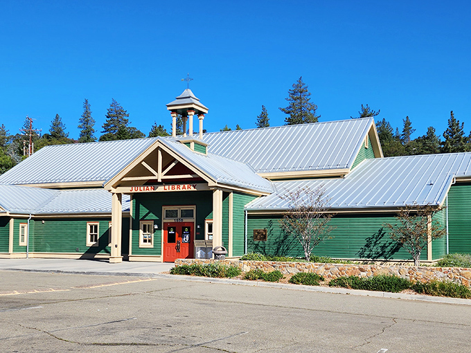 Julian's library isn't just a building&mdash;it's a love letter to literature wrapped in green clapboard and mountain sunshine.