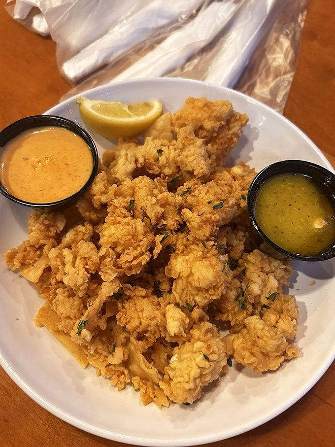 Crispy on the outside, tender within&mdash;these fried morsels come with dipping sauces that turn each bite into a choose-your-own-adventure of flavor.