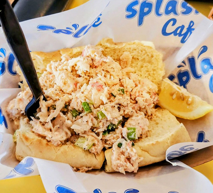 Their lobster roll doesn't try to be New England&mdash;it's confidently Californian, with chunks of sweet meat nestled in a perfectly toasted roll.