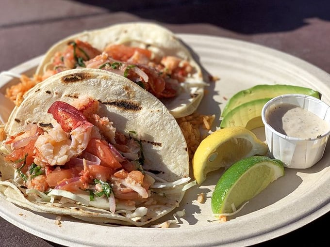 Tacos that make you question everything you thought you knew about seafood. The lime wedges aren't decorative&mdash;they're essential!