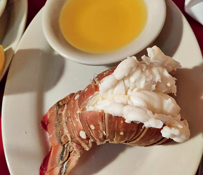 Lobster tail and drawn butter: nature's perfect partnership. Like Astaire and Rogers, but tastier and with more napkins required.