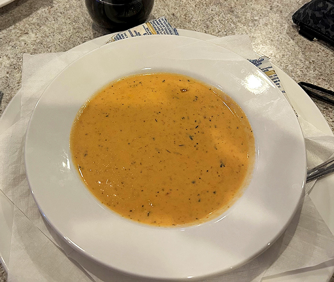 This lobster bisque isn't just soup&mdash;it's a warm hug in a bowl, rich enough to make you forget about winter for a blessed moment.