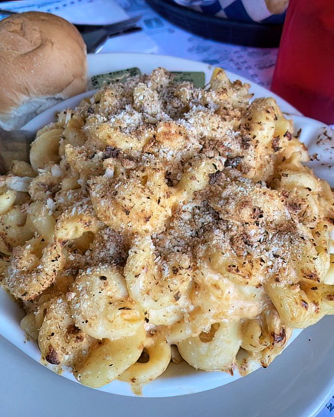 Mac and cheese that doesn't just hug your soul&mdash;it gives it a full-on bear embrace with that golden breadcrumb topping.