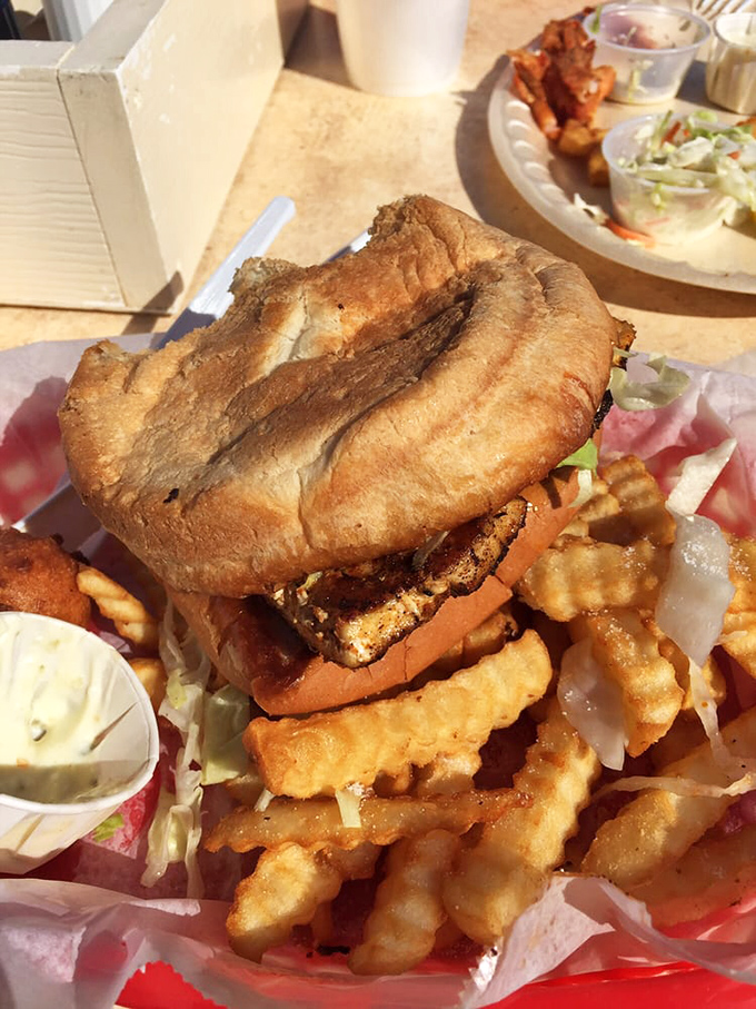 A sandwich that could make Hemingway put down his pen and pick up a fork &ndash; fresh fish, crispy fries, and zero pretension.