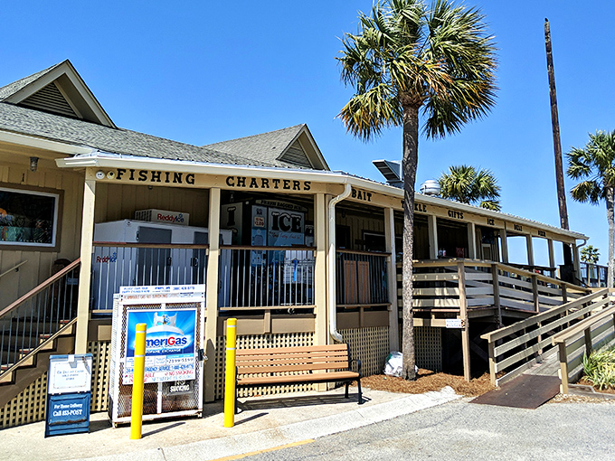 Where fishing dreams begin! This unassuming market holds everything from bait to local knowledge&mdash;both equally essential for success.