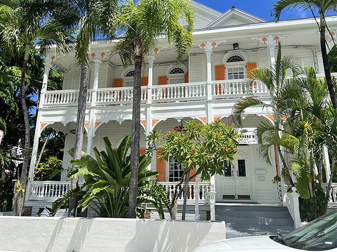 Marrero's Guest Mansion stands as a perfect example of Key West's architectural eye candy &ndash; like wedding cake frosting turned into a building.