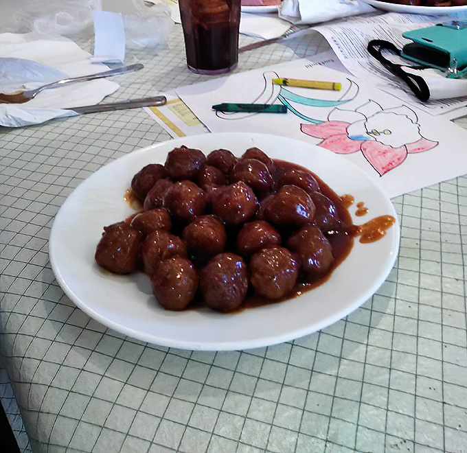 These meatballs are having a pool party in gravy, and your taste buds are invited.
