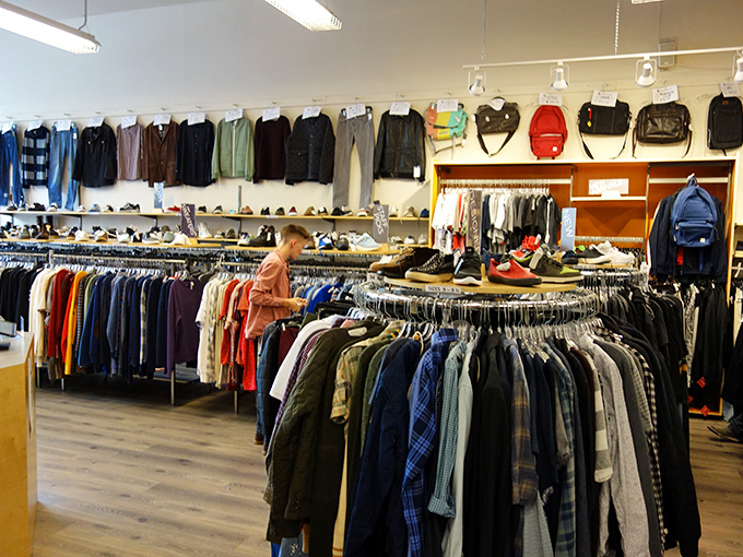The men's department proves secondhand shopping isn't just for vintage-loving hipsters&mdash;quality basics and statement pieces peacefully coexist for every style personality.