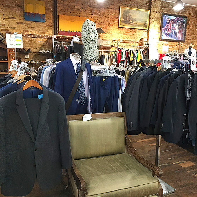 Suit up without breaking the bank! This menswear section transforms "gently used" into "distinguished gentleman" with impressive selection and quality.