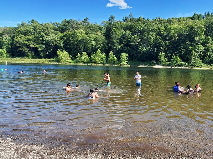Milford Beach offers the perfect antidote to Pennsylvania summer heat. No sharks, no seaweed, just refreshing Delaware River goodness.