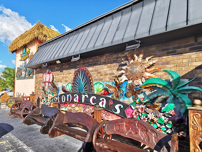 Monarca's colorful exterior promises authentic Mexican flavors with a side of Florida sunshine&mdash;proof that good taste doesn't require deep pockets.