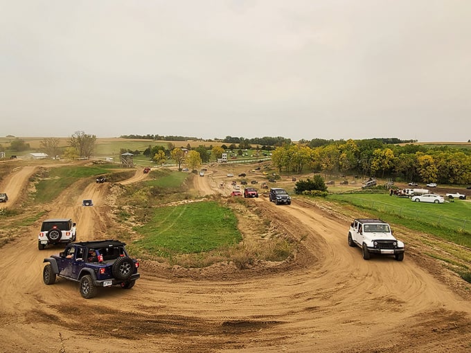 Beyond the quaint downtown, Mount Carroll offers unexpected adventures like this off-road park where weekend warriors can get gloriously muddy.