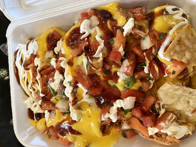 BBQ nachos: where Tex-Mex meets smokehouse magic in a glorious collision of cultures that your taste buds will write home about.