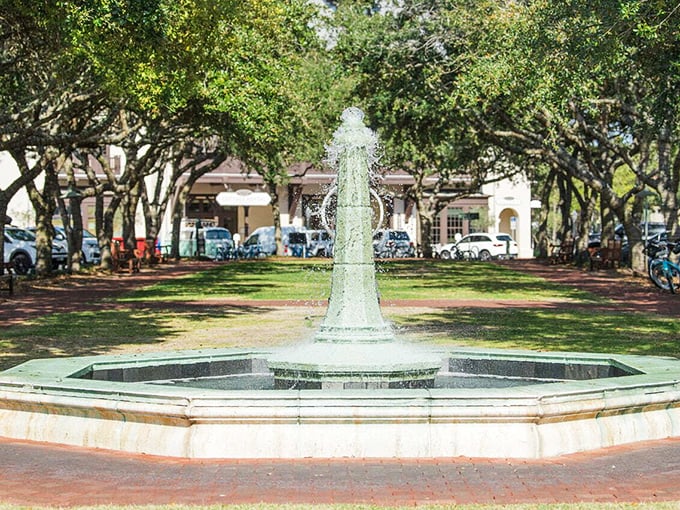 North Barrett Square's fountain creates the perfect soundtrack for an afternoon of people-watching. Water features: nature's way of saying "slow down."