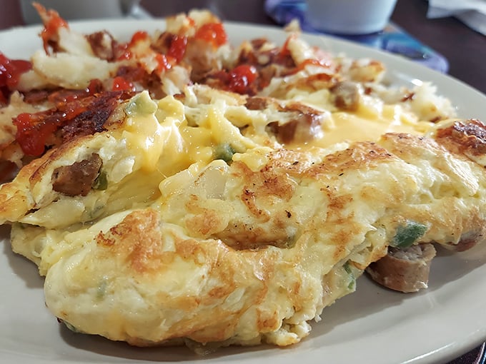 Breakfast perfection doesn't exi&mdash; Oh wait, it does. This fluffy omelet studded with savory fillings proves morning meals deserve the same respect as their dinner counterparts.