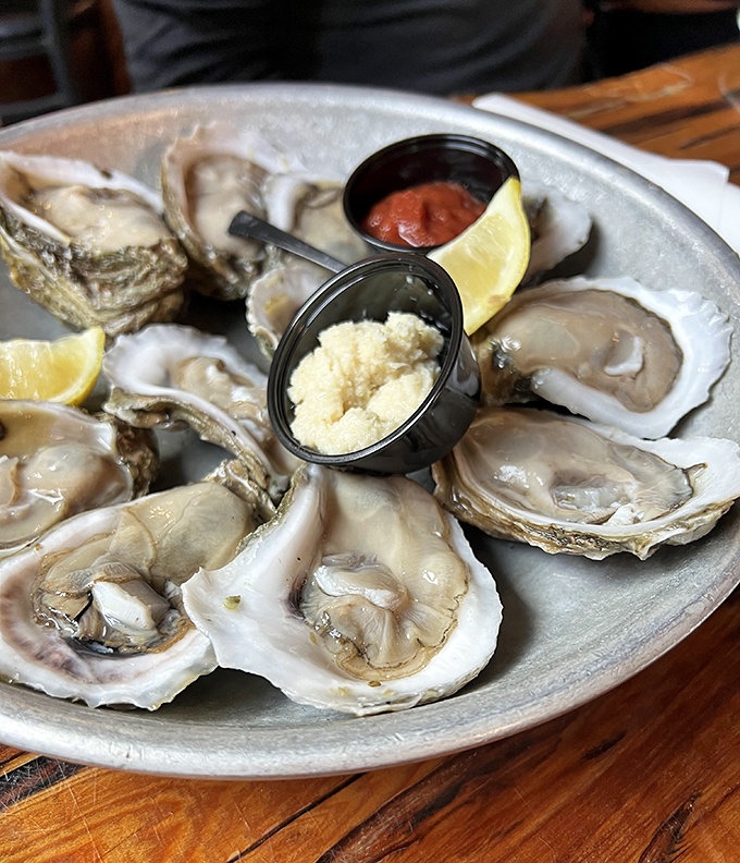 These oysters aren't just fresh&mdash;they're practically still gossiping about what happened in the Gulf this morning. Briny perfection with just a squeeze of lemon.