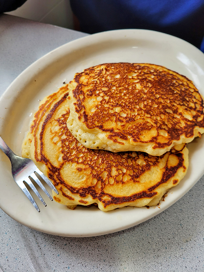 Golden pancakes with the perfect crisp-to-fluffy ratio &ndash; the kind that make you question why anyone would ever skip breakfast.