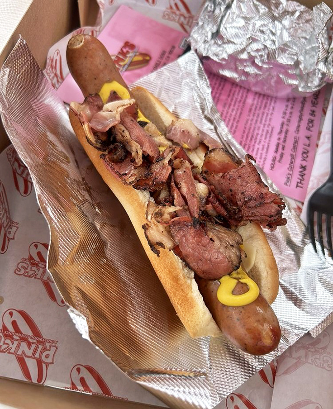 This isn't just a hot dog with pastrami&mdash;it's a meat summit where two deli favorites decided to share the spotlight.