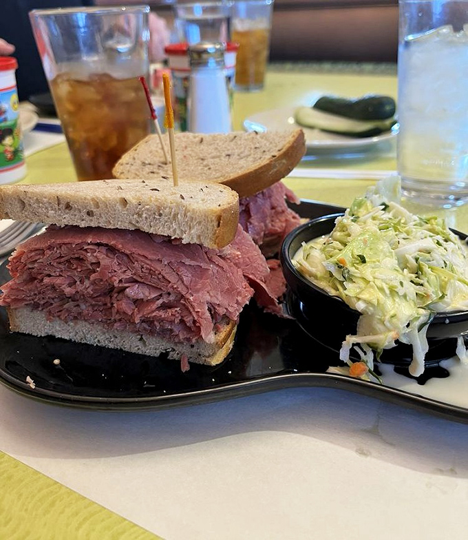 The star of the show: pastrami piled higher than Cleveland's hopes during playoff season. That coleslaw isn't a side&mdash;it's a necessary counterbalance.