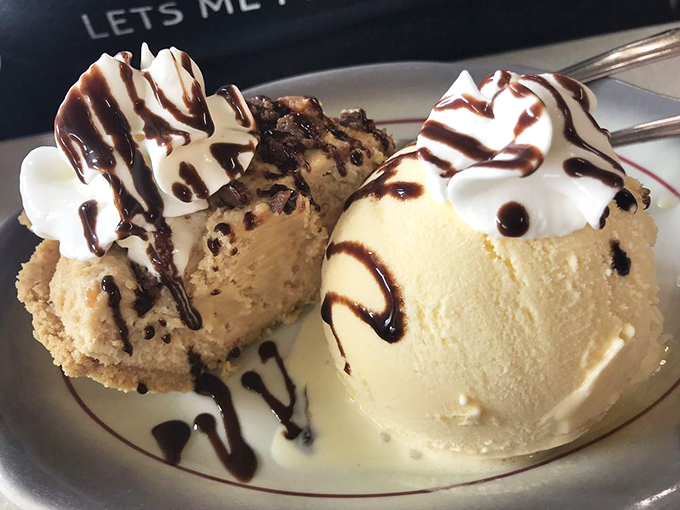 That peanut butter pie slice could make Mr. Rogers break his diet – creamy, dreamy, and worth every magnificent bite.