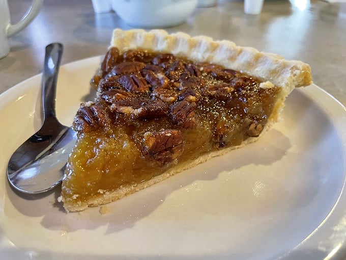 Pecan pie so perfect it deserves its own Instagram account. That glistening filling and those toasted nuts are what dessert dreams are made of.