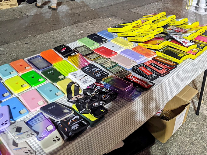 Phone case nirvana! Every color of the spectrum represented, like a techie's version of a candy store where your device can get dressed up for less.