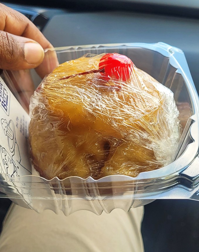 What looks like dessert is actually breakfast &ndash; proof that sometimes the best life decisions come wrapped in plastic with a cherry on top.