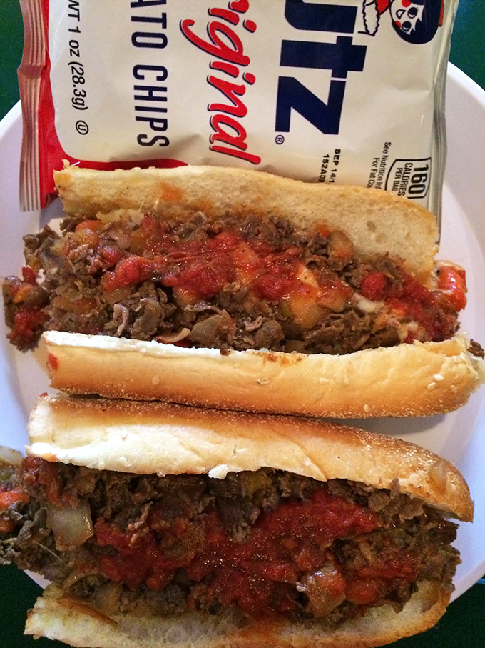 The pizza steak&mdash;where two of humanity's greatest inventions collide on one plate. The tomato sauce adds that perfect tang to complement the savory meat.