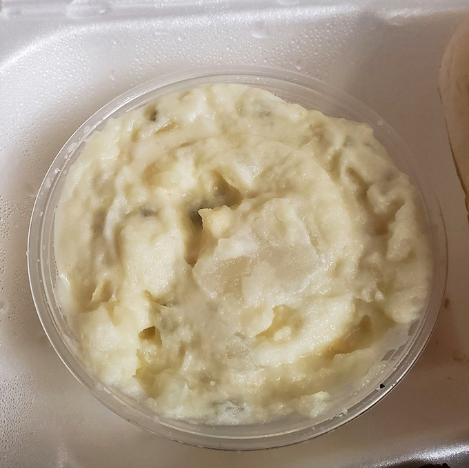 Potato salad that your grandmother would approve of – creamy, substantial, and completely devoid of unnecessary culinary flourishes.